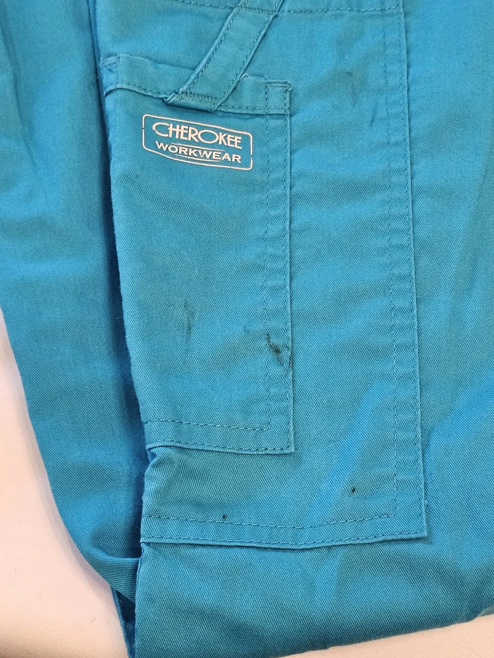 Cherokee | Pants & Jumpsuits | Cherokee Womens Bright Teal Cargo Scrub ...